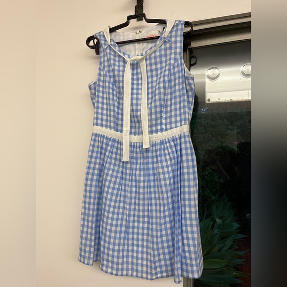 Modcloth | Dresses | Modcloth Moon Pastel Blue Gingham Summer Dress ...